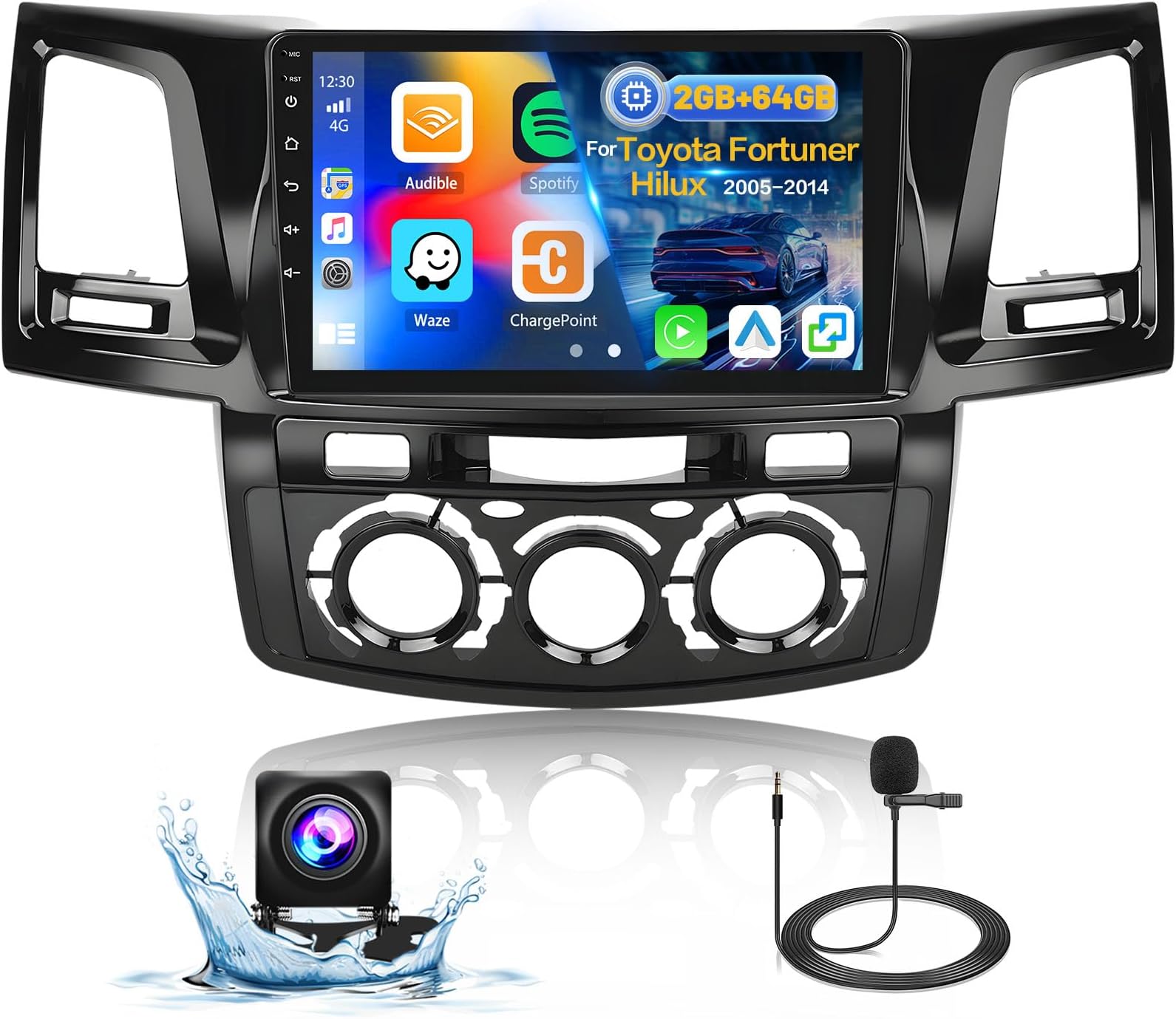 Amazon.com: 2G 64G Android Car Stereo for Toyota Fortuner Hilux 2005 ...