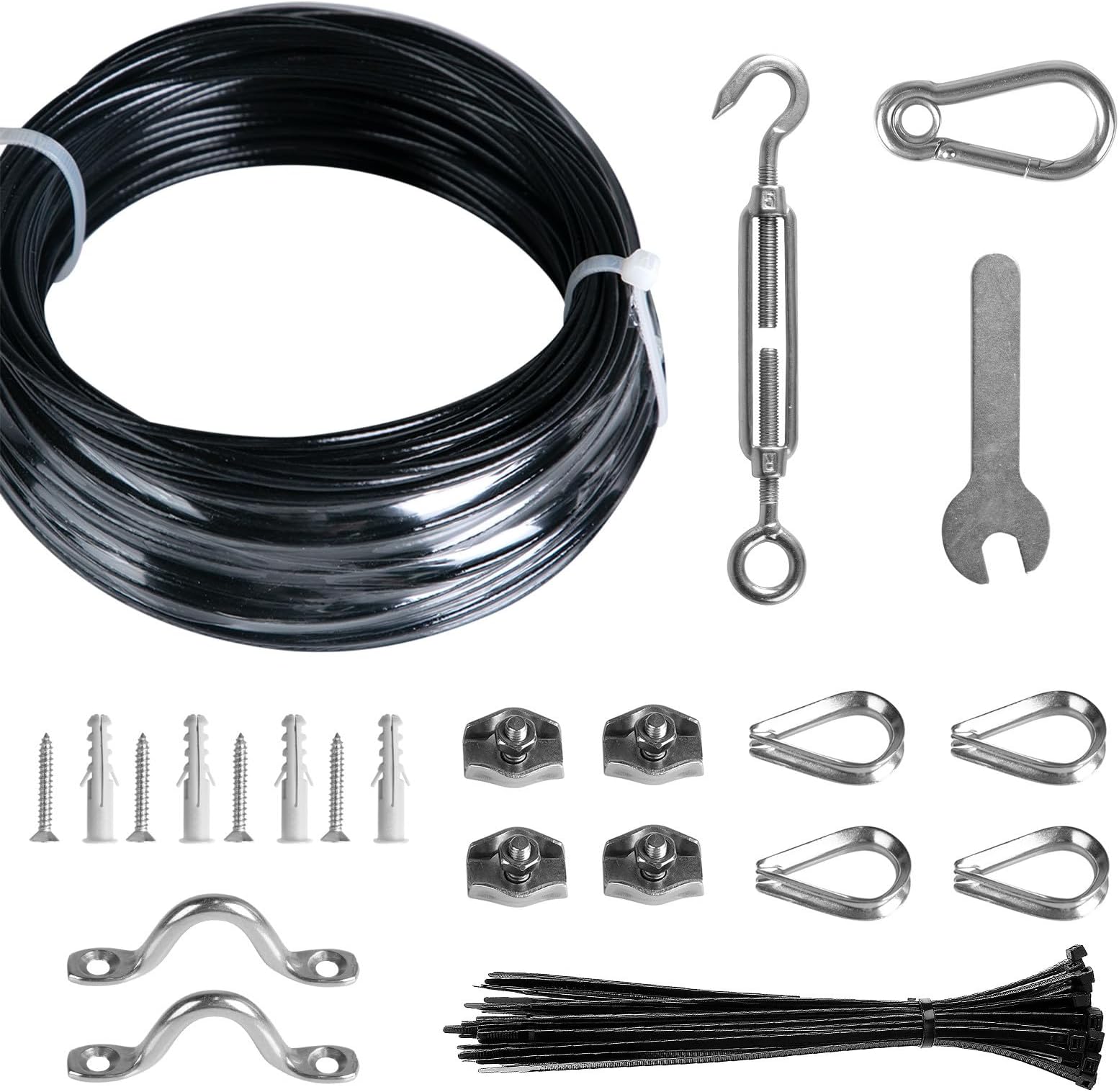 Amazon.com : Brightown String Lights Hanging Kit for Outdoor, Includes ...