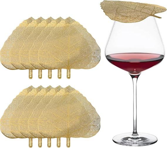 Amazon.com | Zyeco Ventilated stainless steel wine glass Covers to keep ...