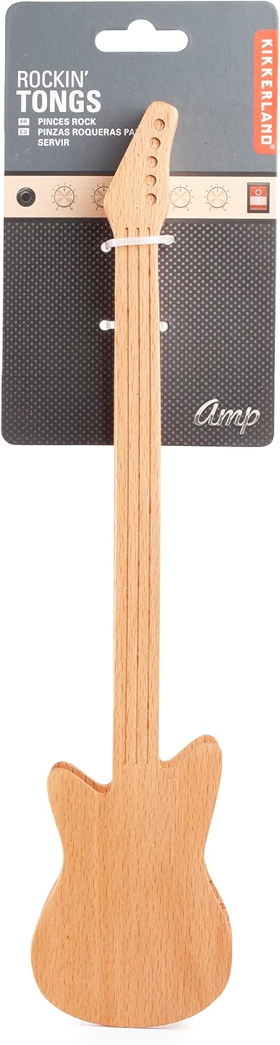 Amazon.com: Kikkerland Rockin' Wooden Kitchen Utensil Heat Resistant ...