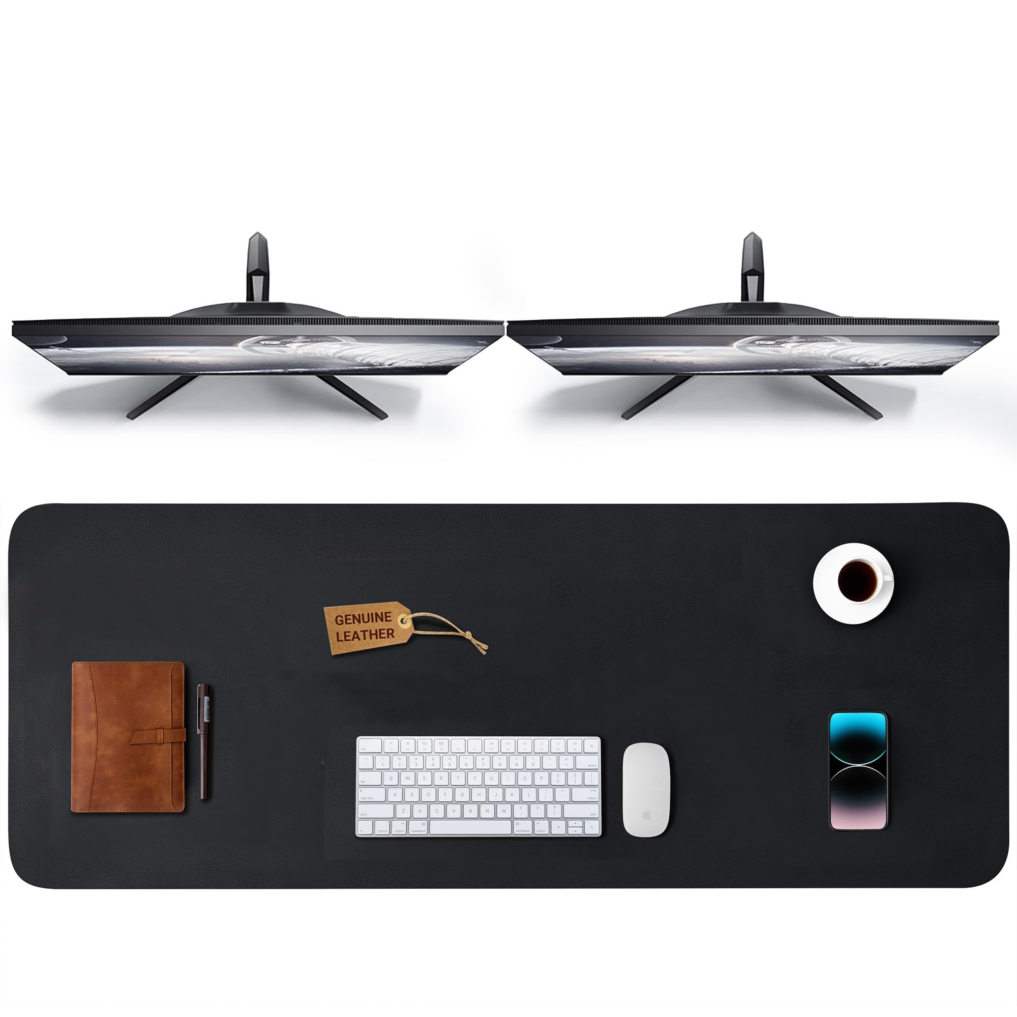 Amazon.com : Large Leather Desk Mat Protector(Not PU), Office Mats on ...