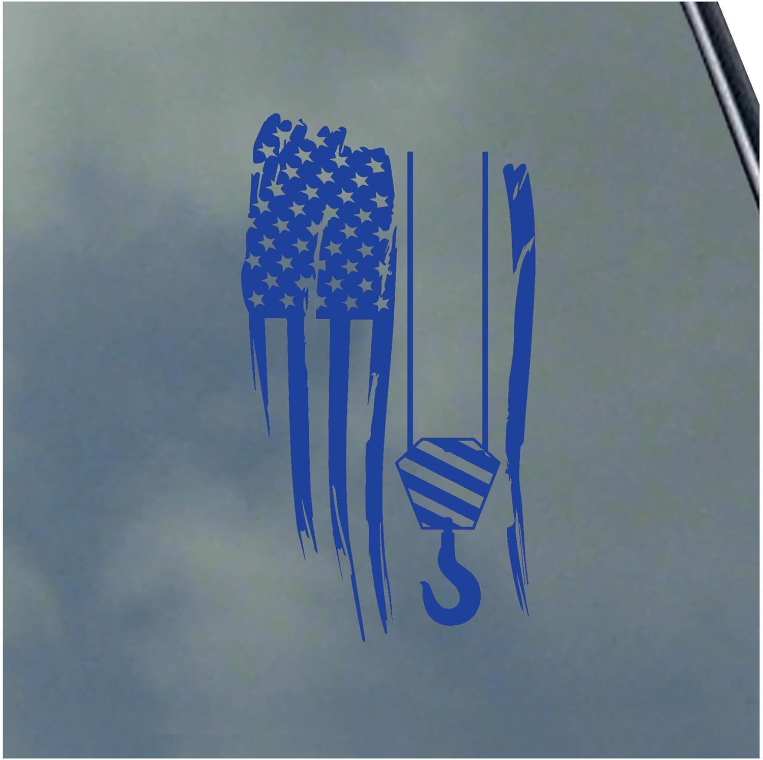 Amazon.com: Crane Flag Vinyl Sticker Decal Operator Heavy Construction ...