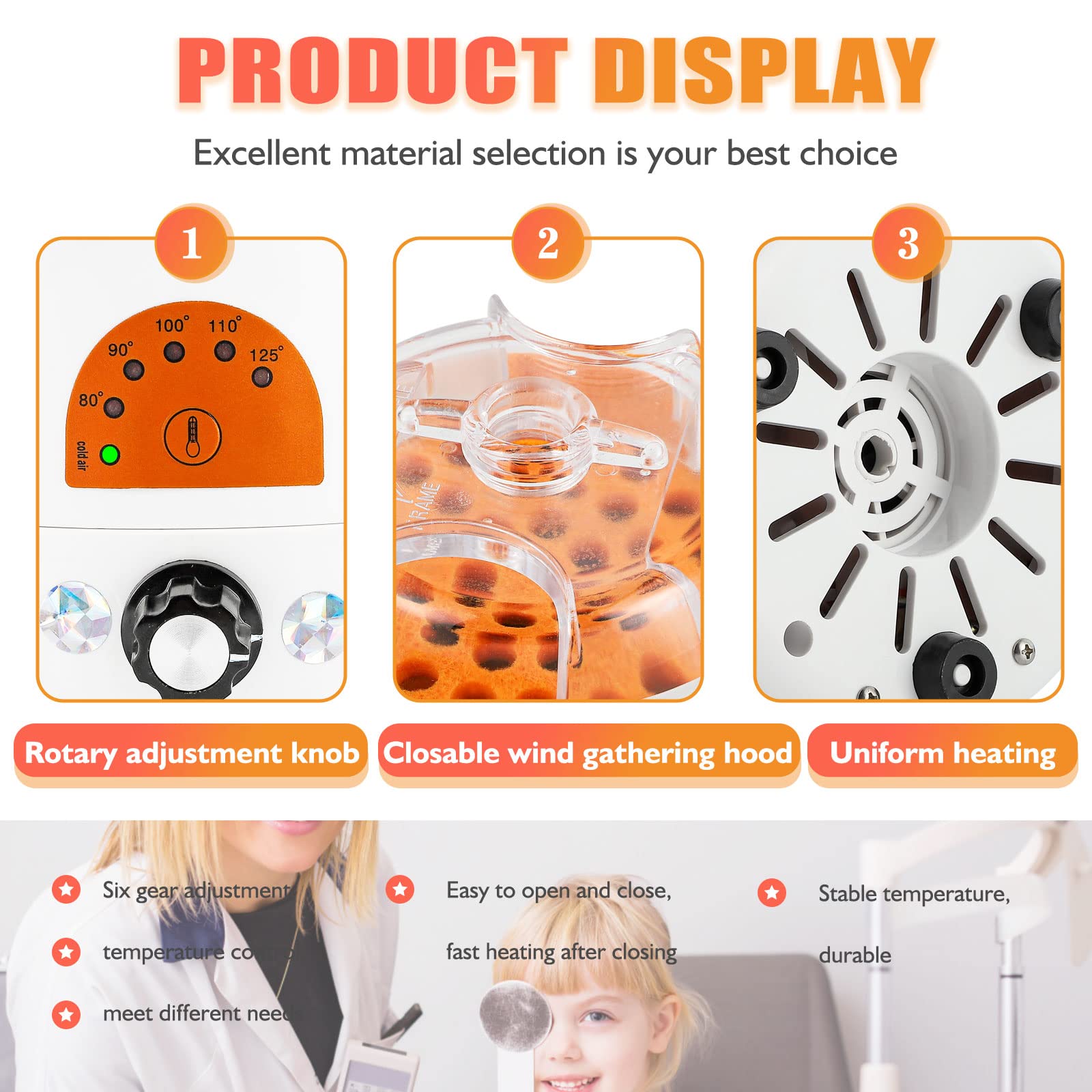 Hanchen Eyeglasses Frame Heater 6 Stage Temperature Control Eyeglasses ...