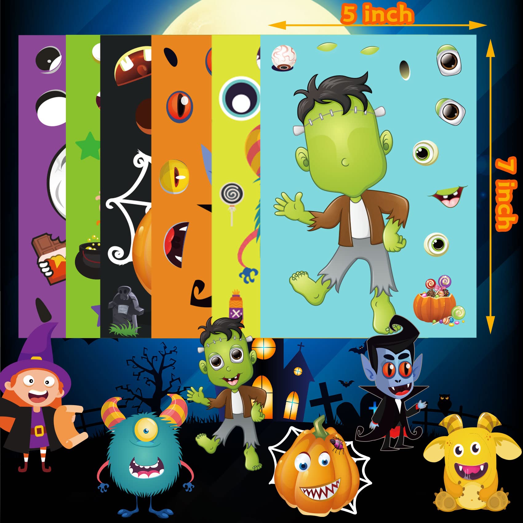 Snapklik.com : Halloween Stickers For Kids Classroom 30PCS Halloween ...