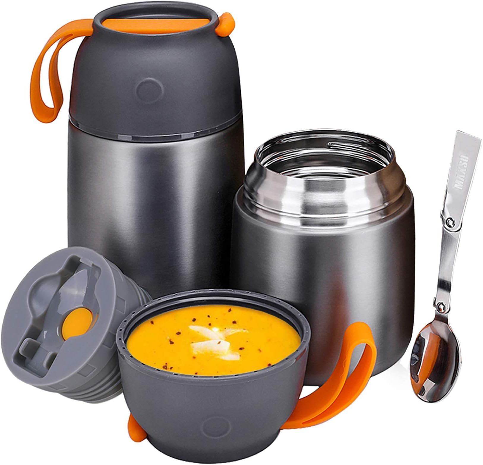 Amazon.com: High Sierra Stainless Steel Insulated Food Storage Jar Set ...