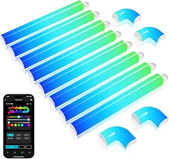 Lepro WL1 AI Smart Wall Light, Music Sync LED Light Bar, Voice Control ...