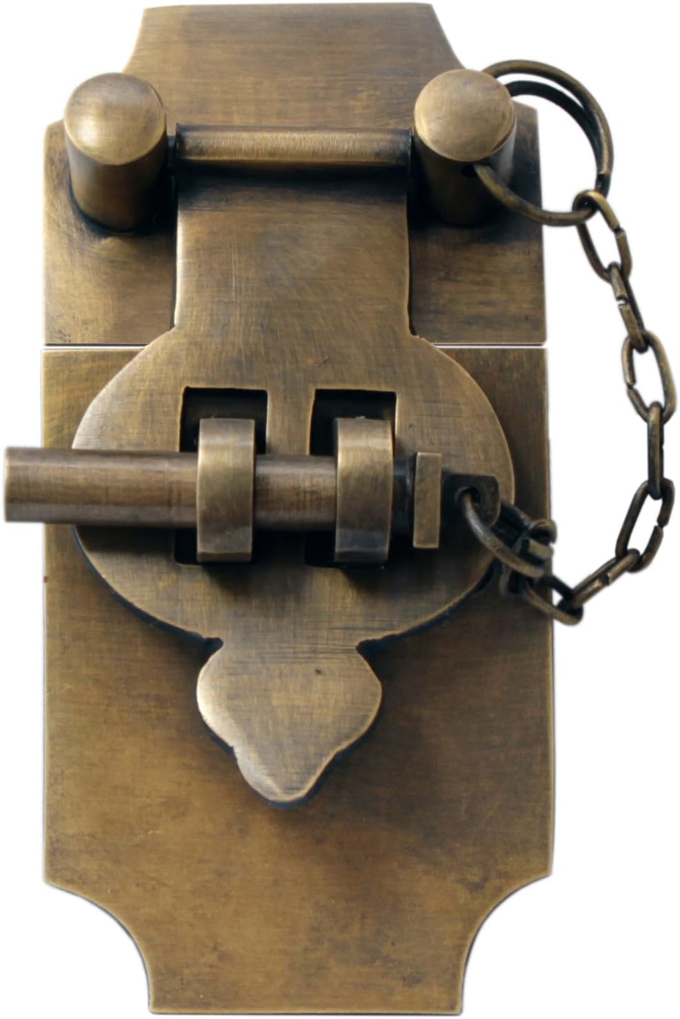 4 Inch Large Antique Style Trunk Hasp with Chain Pin by Nesha - Amazon.com