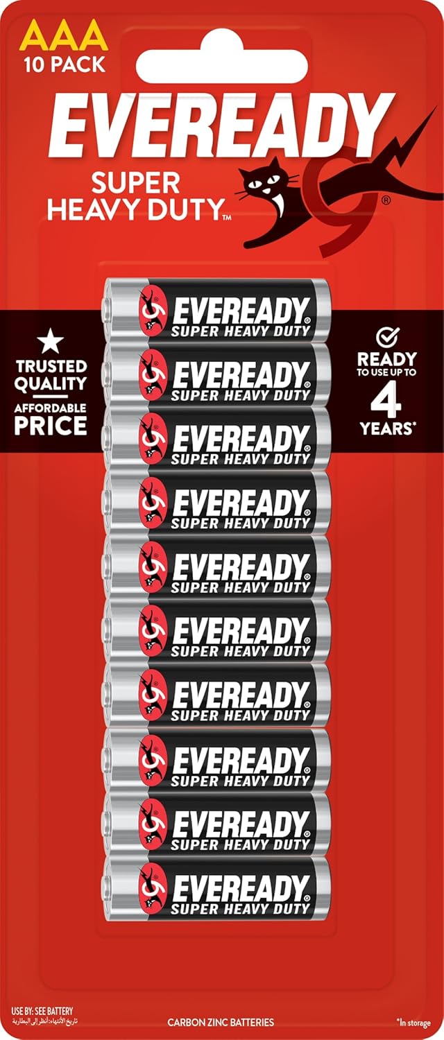 Eveready Super Heavy Duty Batteries AAA 10 Pack : Amazon.ca: Health ...