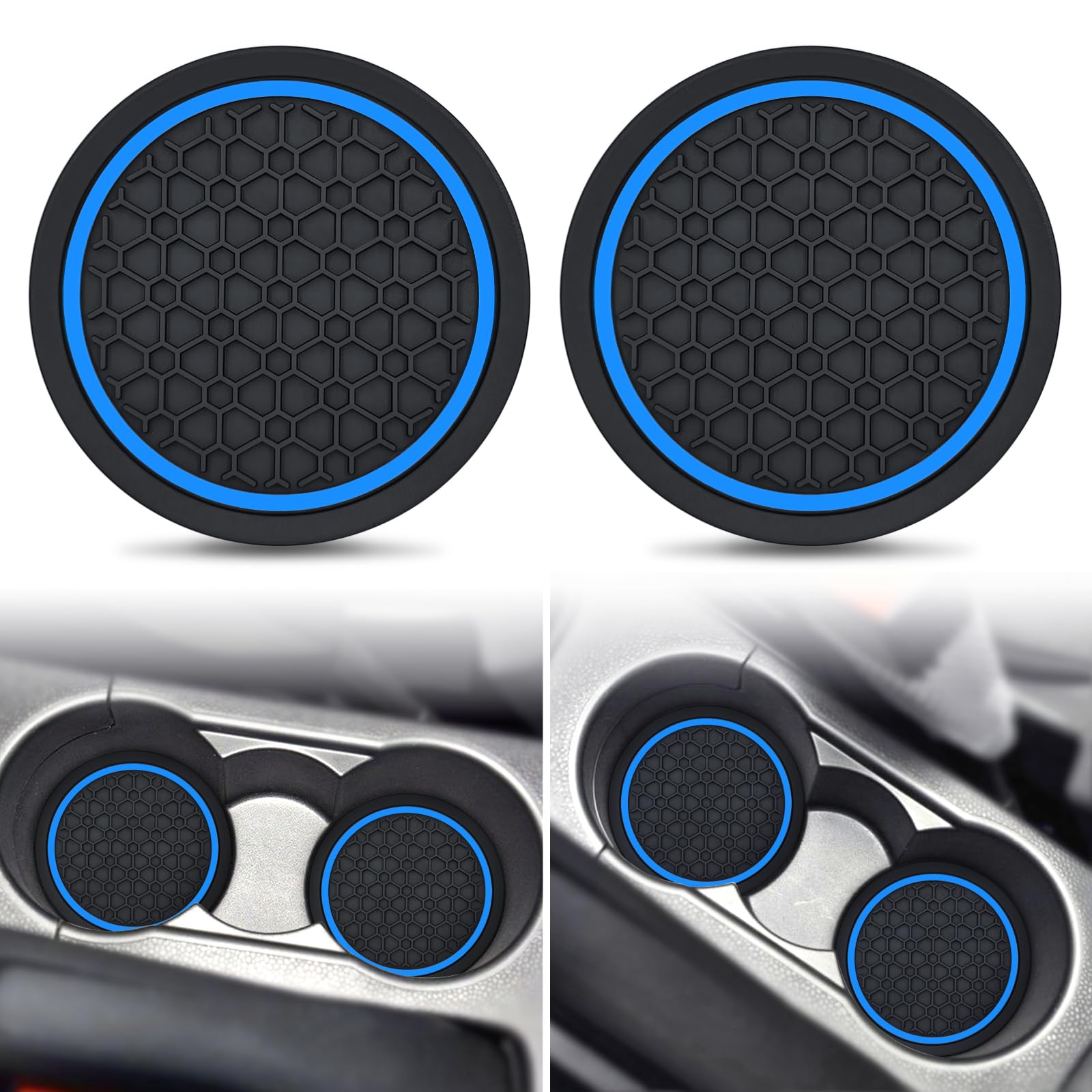 Amazon.com: Auprite Car Cup Coasters, 2 Pack 2.77 Inch Universal Auto ...