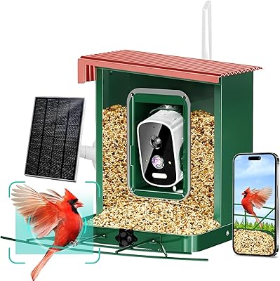 Amazon.com : Smart Bird Feeder with Camera Solar Powered & AI Bird ...