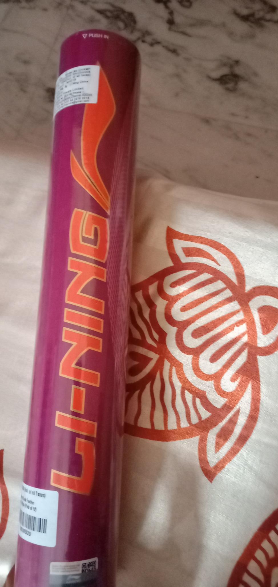 Li-Ning Champ Duck Feather Shuttlecock (White)- Pack of 12 : Amazon.in ...