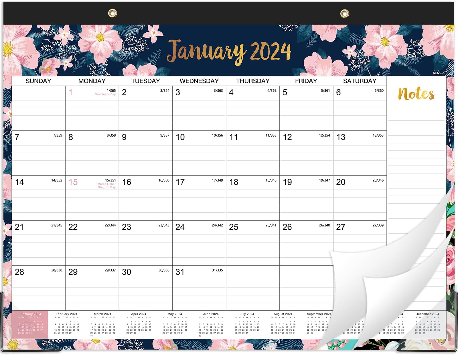 Amazon.com : Desk Calendar 2024 - Calendar 2024 from January 2024 ...