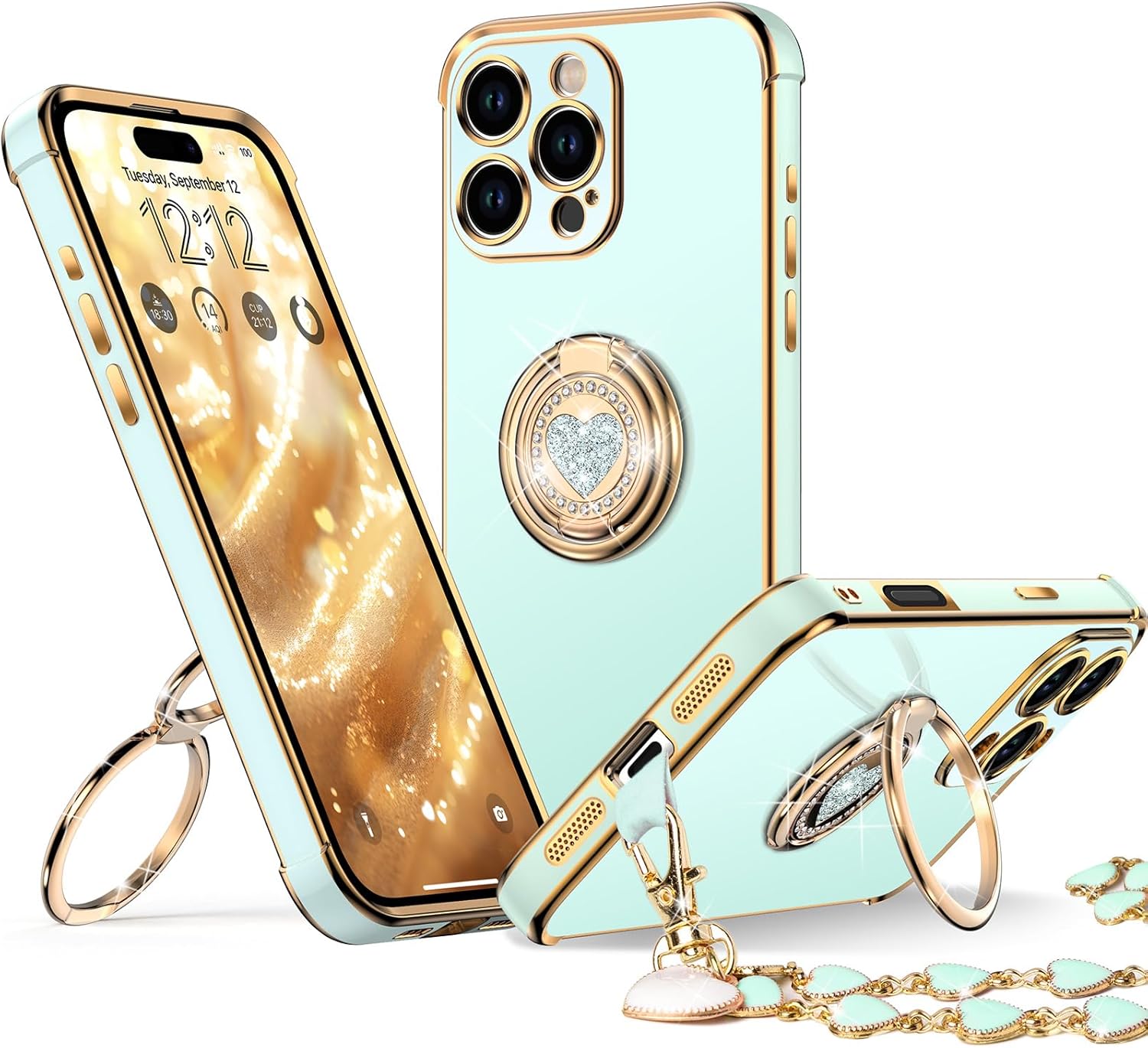 Amazon.com: XYZ for iPhone 16 Pro Case with Stand, Phone Case with ...