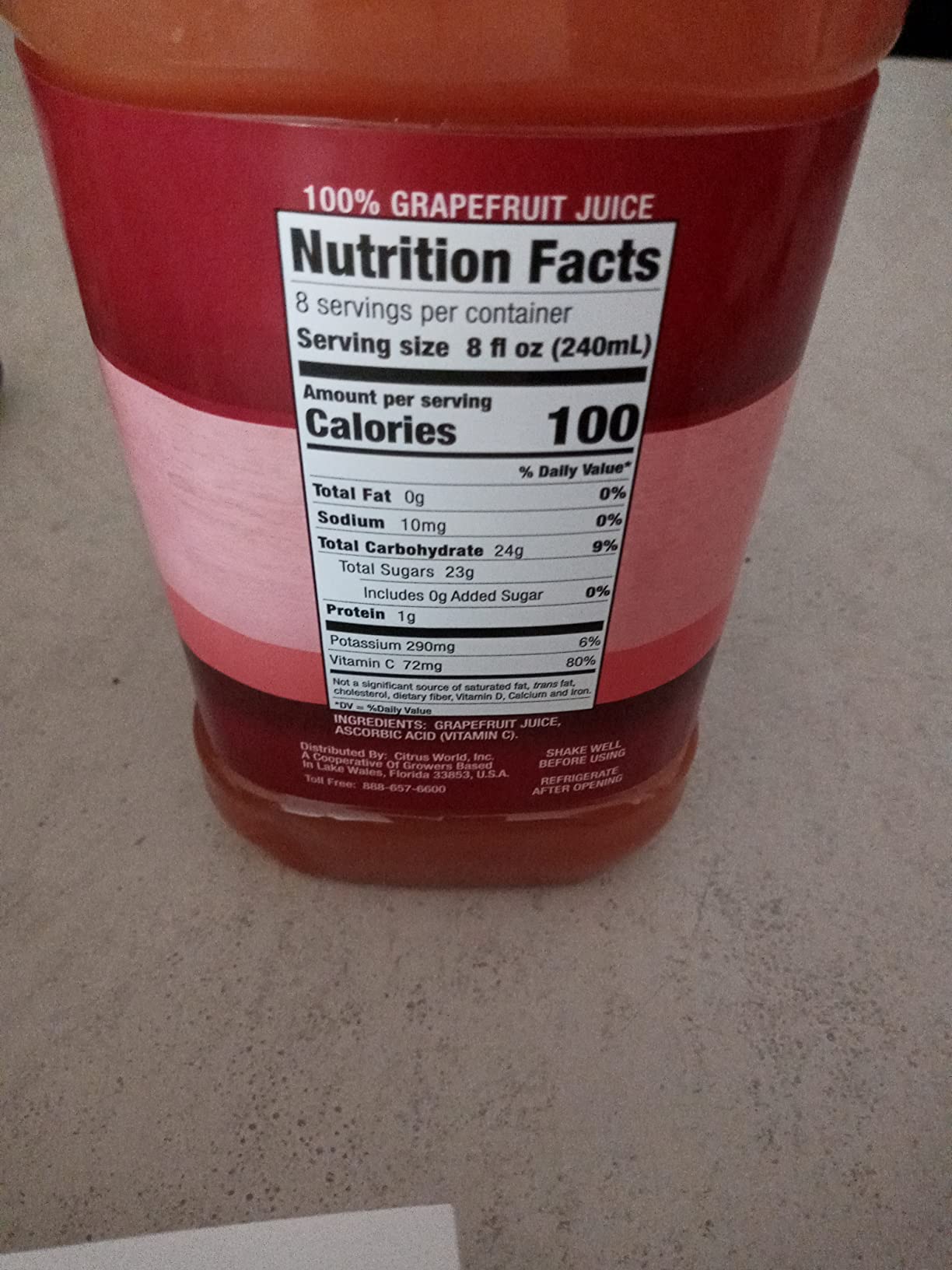 Amazon.com : Texsun Fruit Juice 5.5oz Can 4/6 Packs (24 Cans Total ...