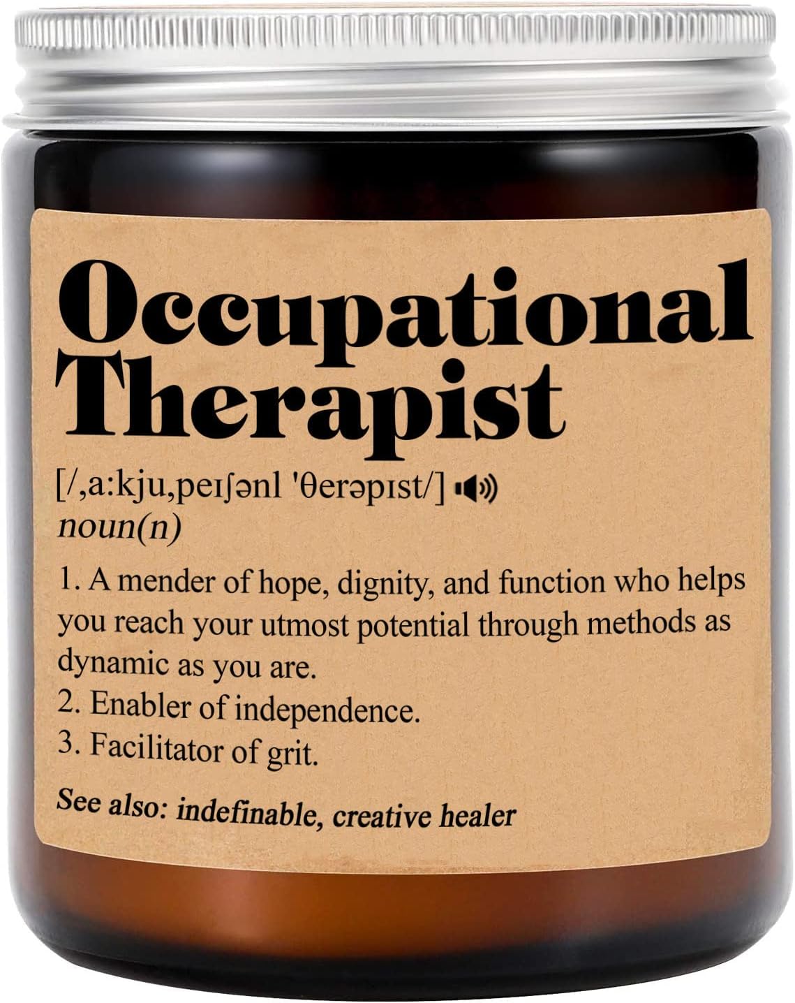 Amazon.com: Mender of Hope Ot Definition Candle - Occupational ...