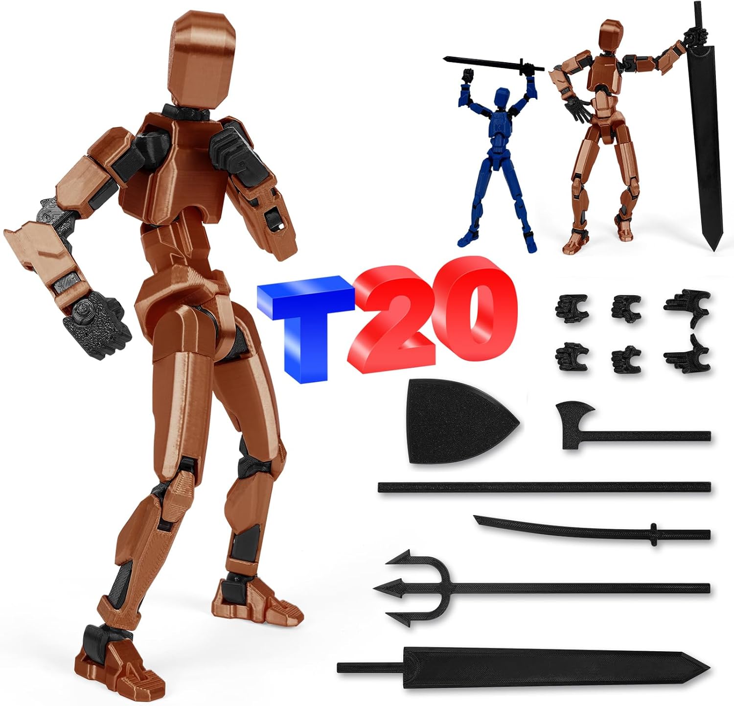 Amazon.com: Gencokok Titan 13 Action Figure, T13 20cm/8.1 Inch Assembly ...