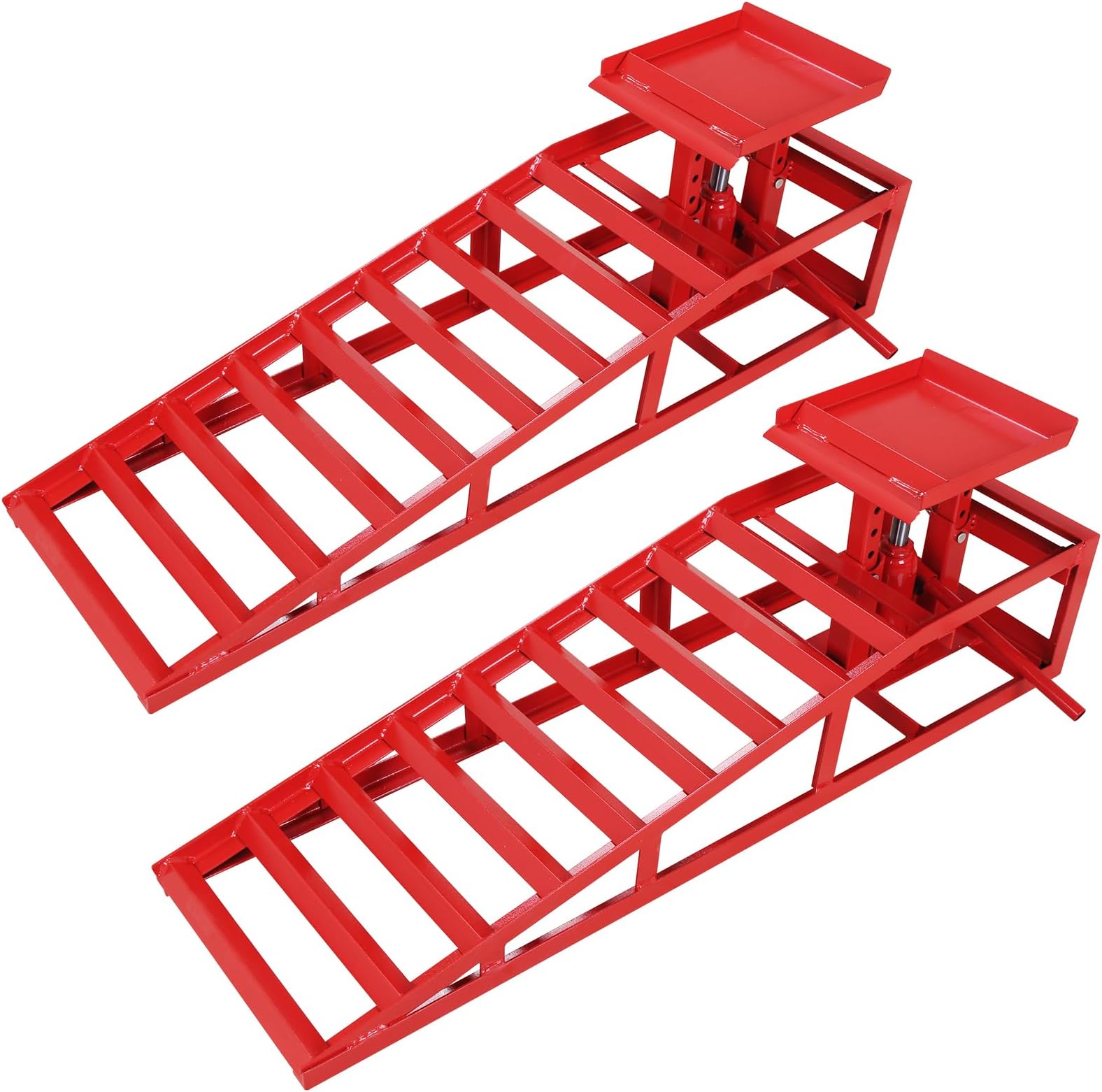 Amazon.com: 2 Pack Height Hydraulic Vehicle Ramps 5T 10000lbs Low ...