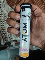 AS-IT-IS ATOM Creatine Monohydrate 1500mg Effervescent 20 Tablets, Pink ...