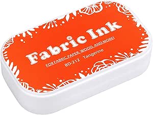 Amazon.com: Fstaor Large Orange Ink Pad for Rubber Stamps, 3.7x2.2 inch ...