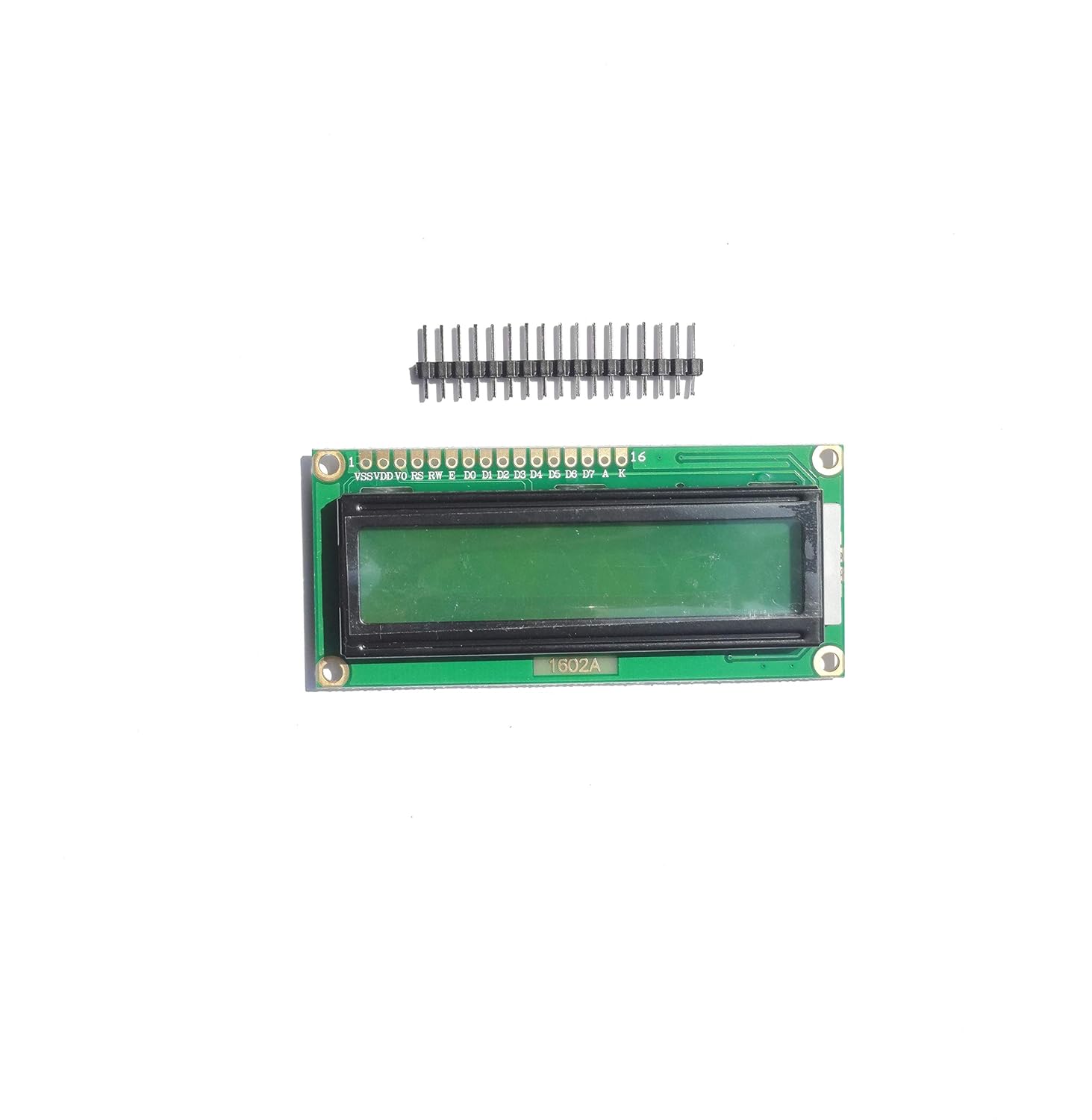 AVS COMPONENTS LCD 16x2 Alphanumeric Display With Male Header Pin AVR ...