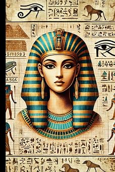 Cleopatra Notebook: Ancient Egypt Lined Journal, Elegant Papyrus ...