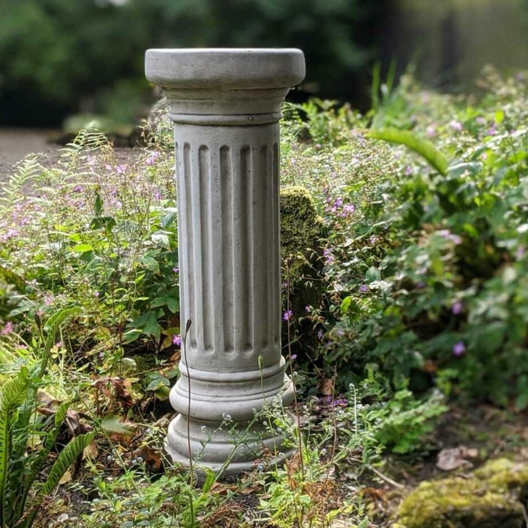 Stone Column Terracotta, Garden ornament plinth base pedestal : Amazon ...