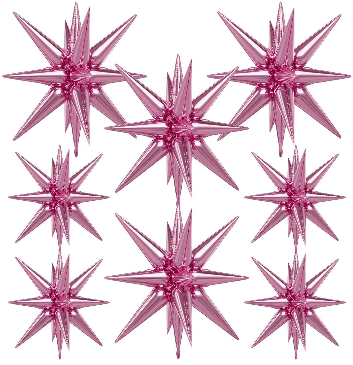 Amazon.com: Adeyoo Star Balloons,8 Pcs Pink Foil Balloons One-Piece 14 ...