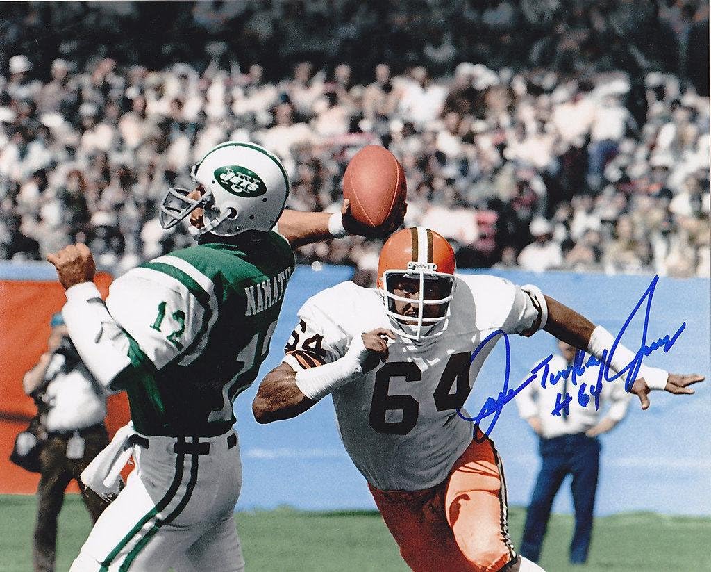JOE TURKEY JONES CLEVELAND BROWNS ACTION SIGNED 8x10 - Autographed NFL ...