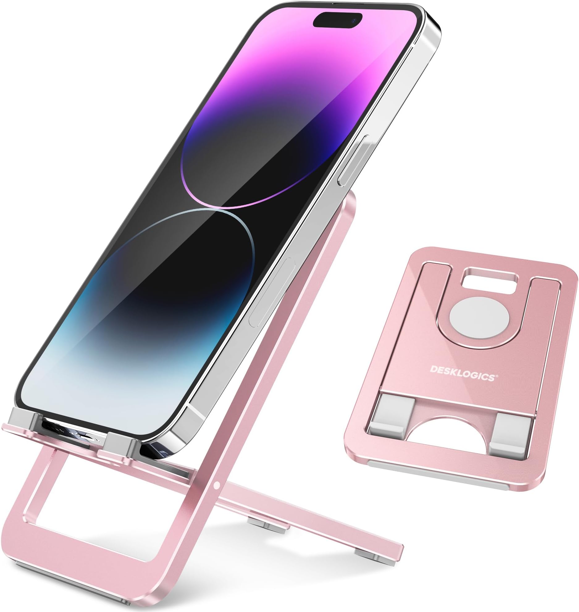 Amazon.com: xwyebo Dual Folding Cell Phone StandPortable Aluminum Phone ...