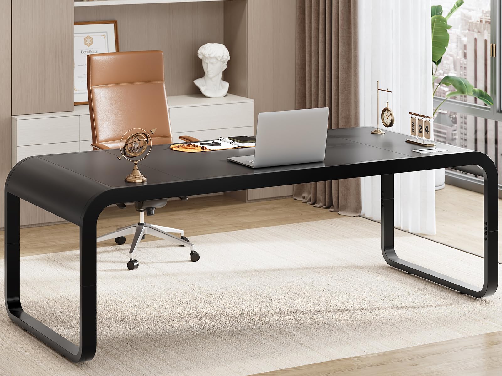 Amazon.com: SEDETA Executive Computer Desk, 63 x 23.6 inch Large Office ...