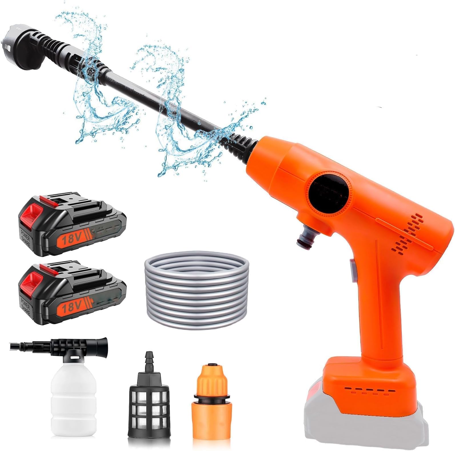 Brushless Cordless Pressure Cleaner, Portable Pressure Washer ...