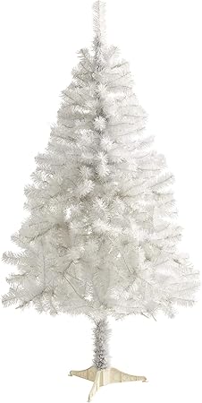 Amazon.com: Nearly Natural 5ft. White Artificial Christmas Tree with ...