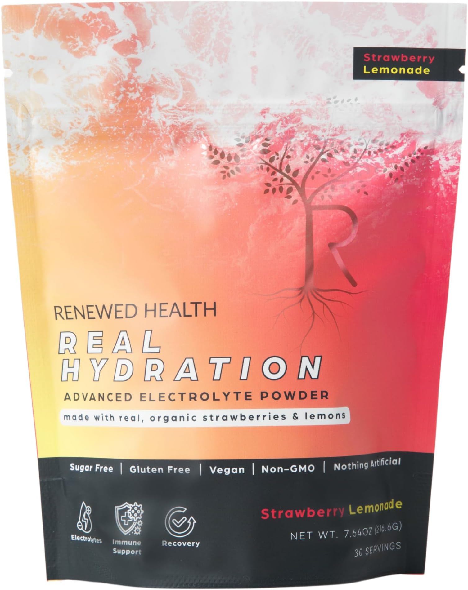 Amazon.com: Real Hydration Advanced Electrolyte Powder - Made w/Real ...