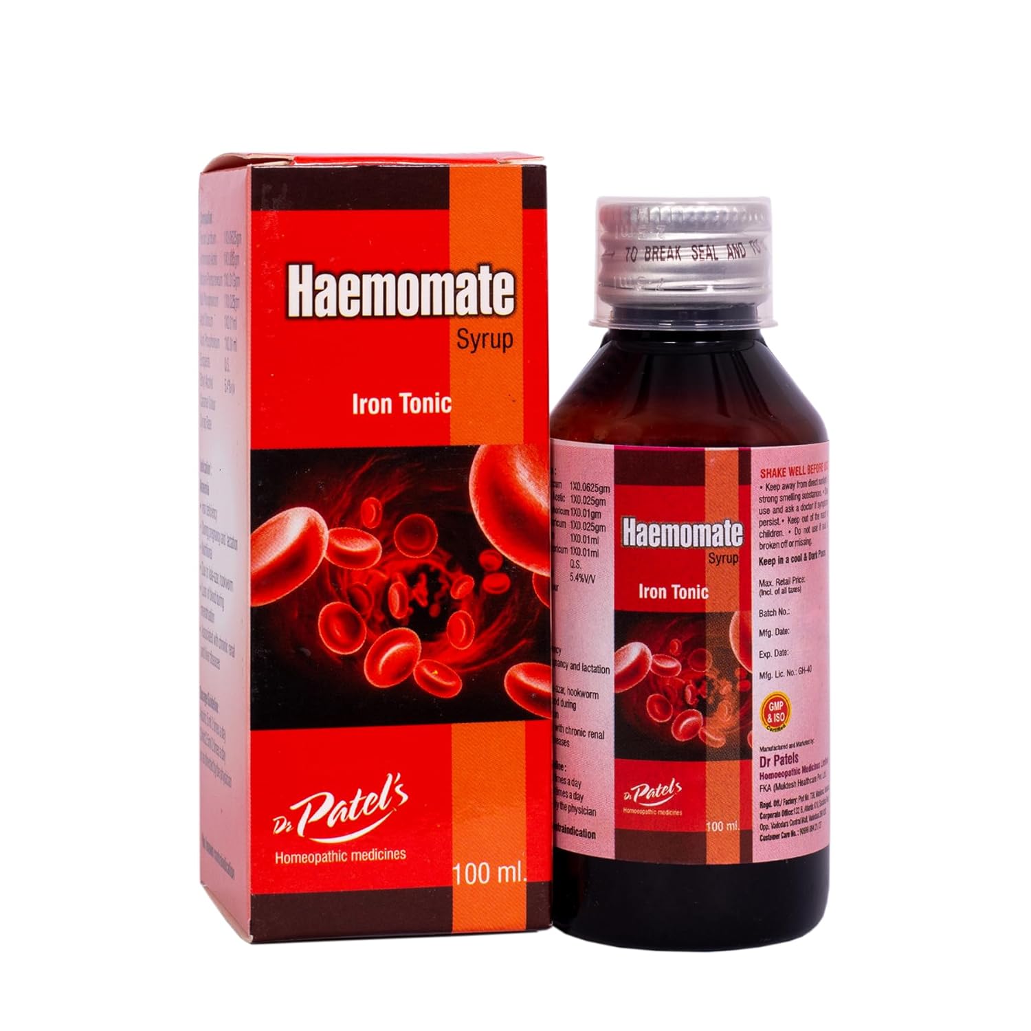 Buy Dr Patel's Homeopathic Haemomate Syrup | Homeopathic Iron Tonic for ...