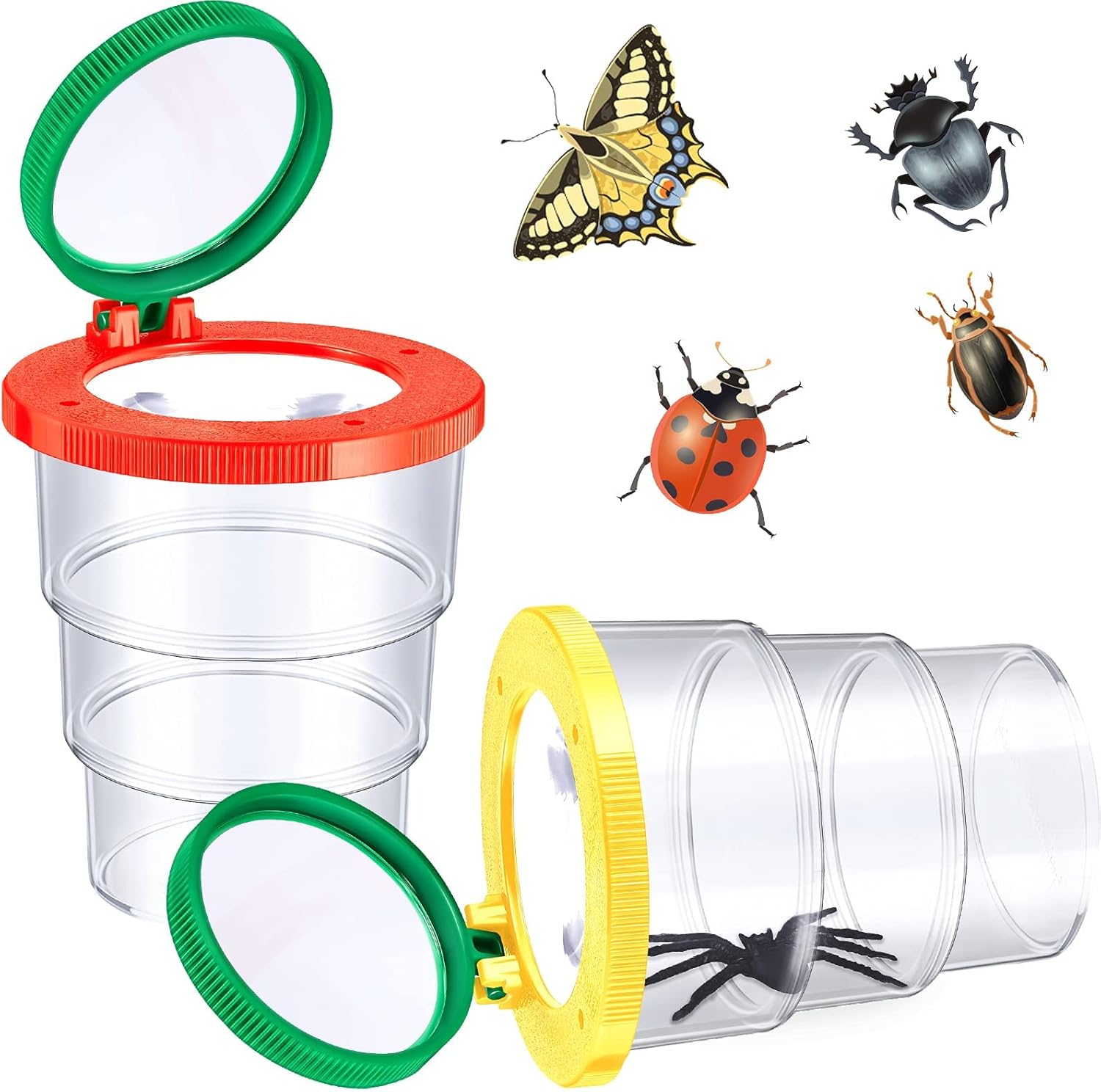 MAKINGTEC 2 PCS Magnifying Insect Box Insert Bug Viewer Bug Magnifier ...