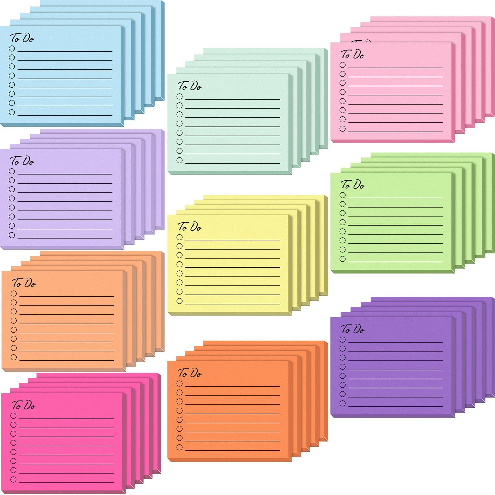 Amazon.com : Small to Do List Sticky Notes and Planner with Checklist ...
