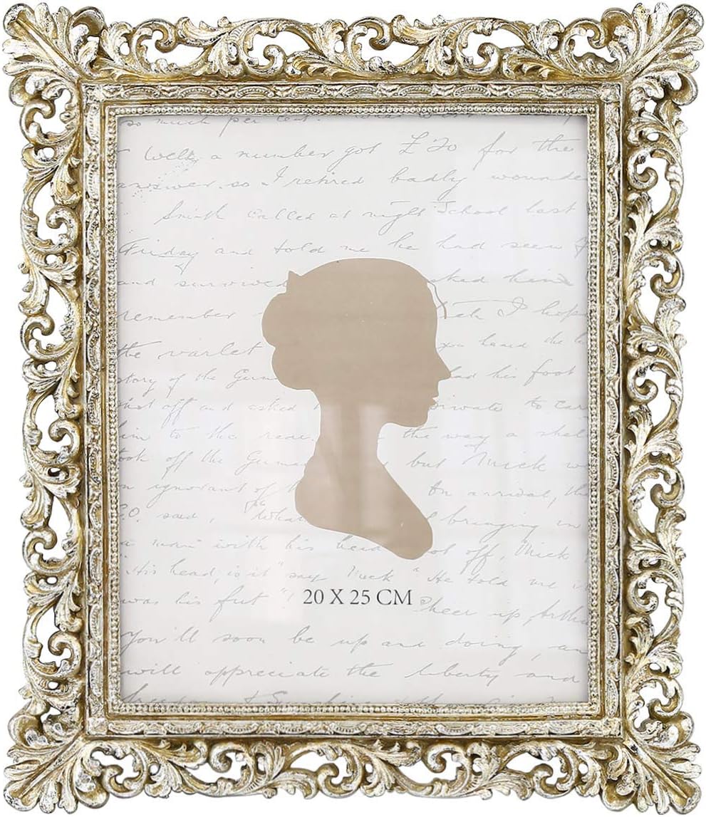 Shabby Chic Style Very Ornate Silver Photo Frame for 10"x8" (254x203mm ...