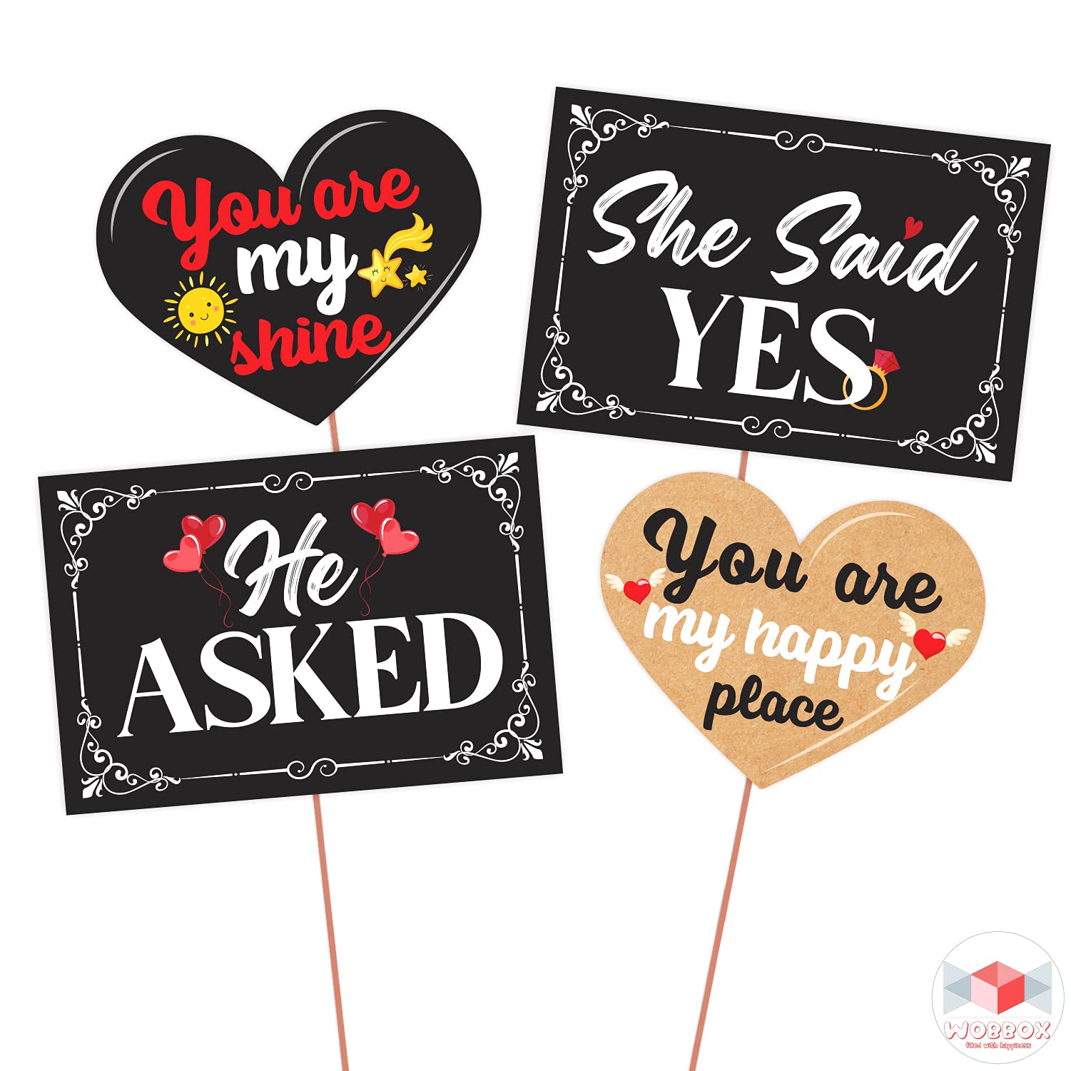 Buy Wobbox Pre Wedding Props for Photoshoot for Couple, Wedding Photo ...