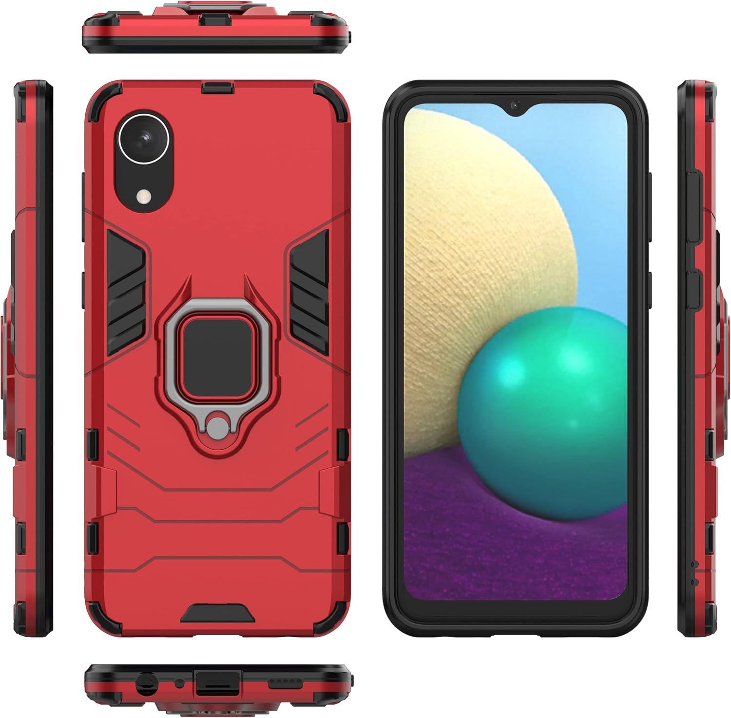 Asdsinfor Compatible with Galaxy A03 Core Case Shockproof and Anti-Fall ...