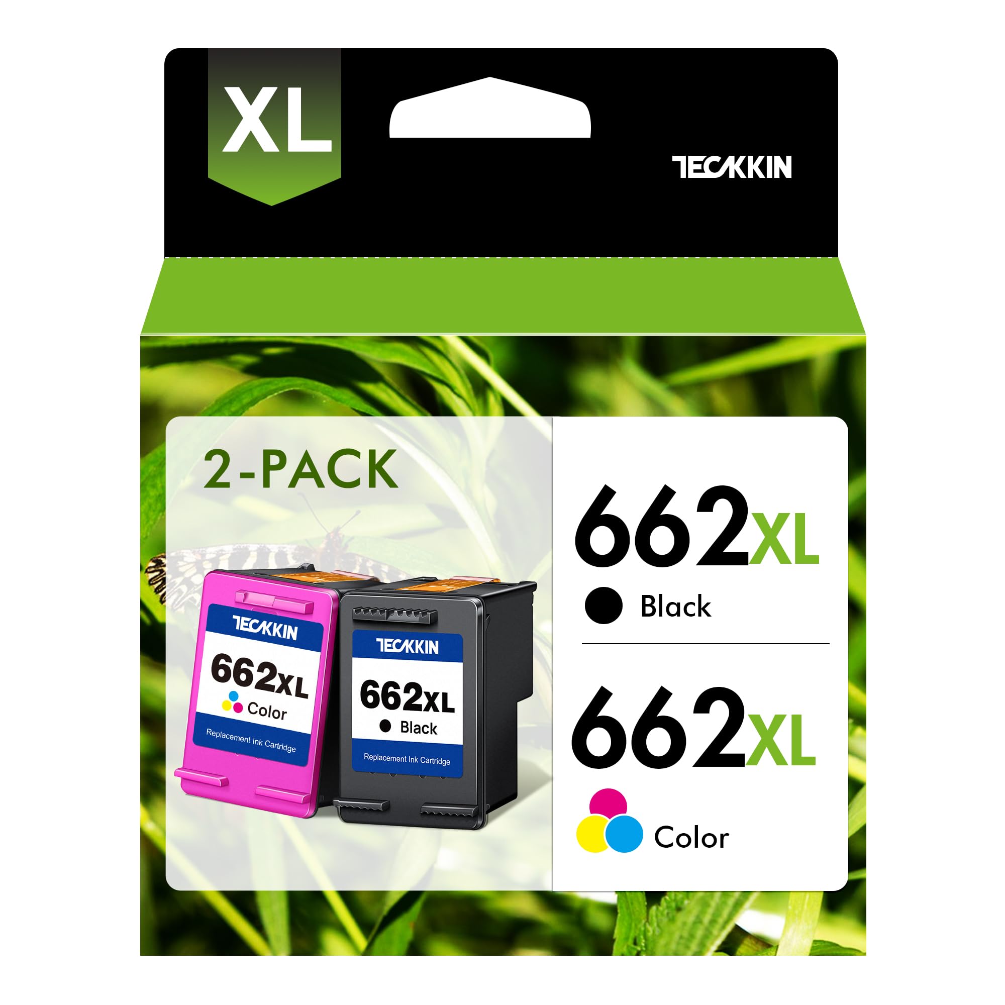 TECKKIN Los Cartuchos de Tinta 662 662XL Cartude Tinta 662 662XL ...