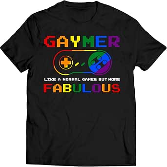 Amazon.com: Gaymer Like A Normal Gamer Funny T Shirt Video Game Gaming ...