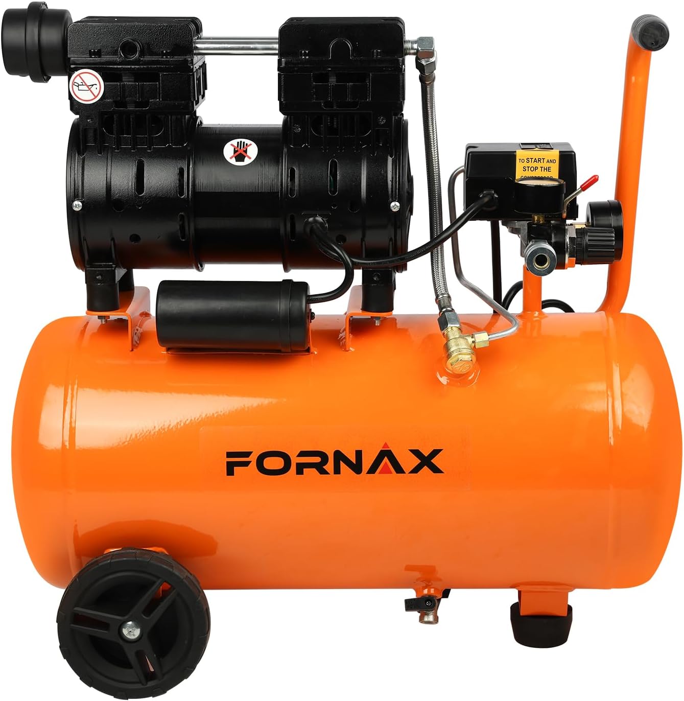 Amazon.com: VEVOR 6.3 Gallon Air Compressor, 2 HP 3.35 CFM@ 90PSI Oil ...