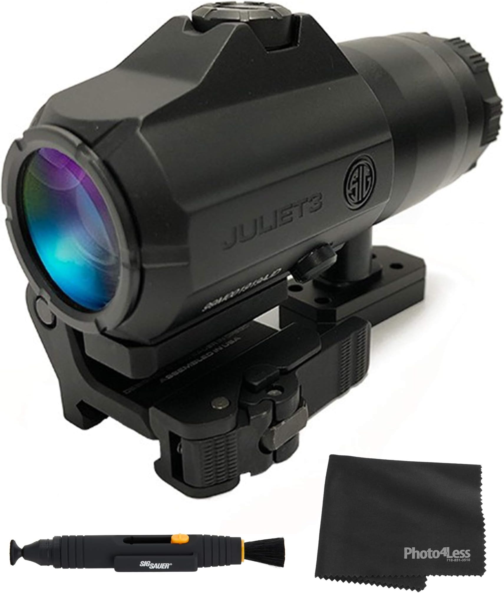 Amazon.com: Sig Sauer JULIET3 3X Magnifier, 3x24mm, PowerCam QR Mount ...