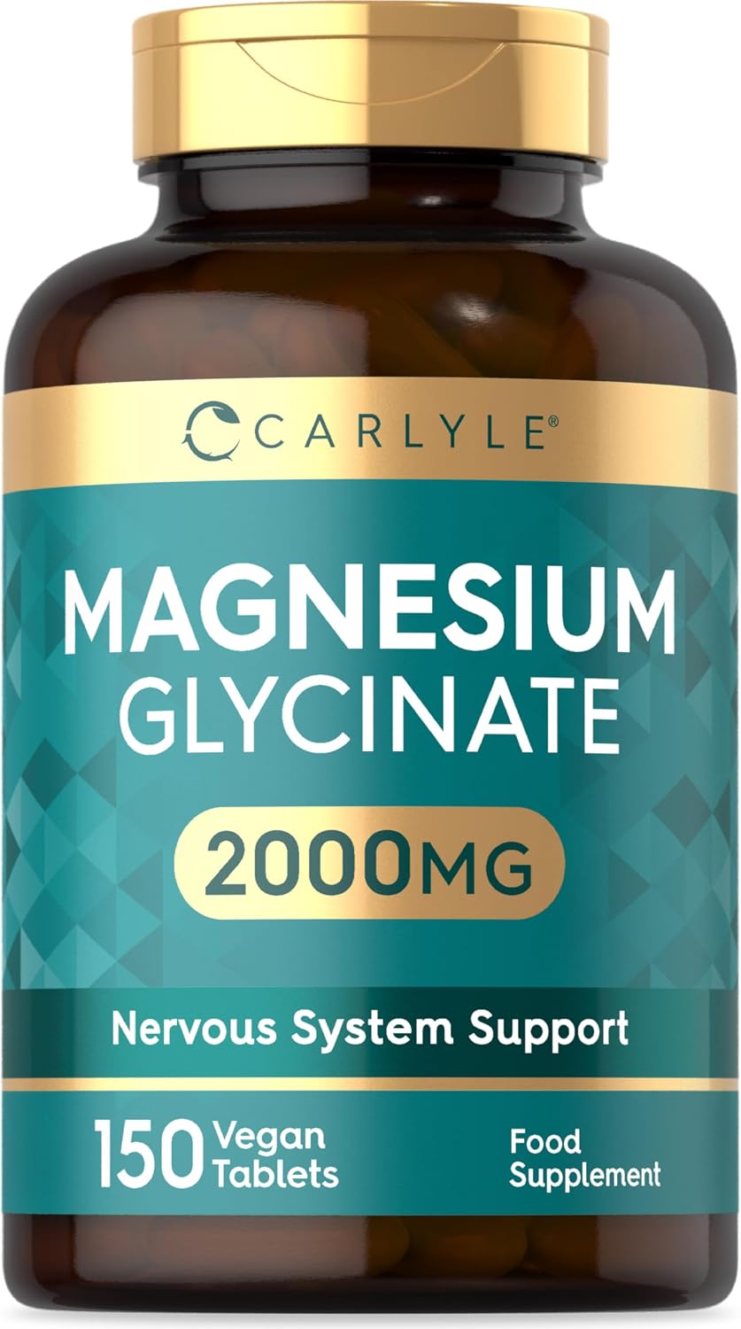 Magnesium Glycinate Supplements 2000mg | 400mg Elemental Magnesium ...