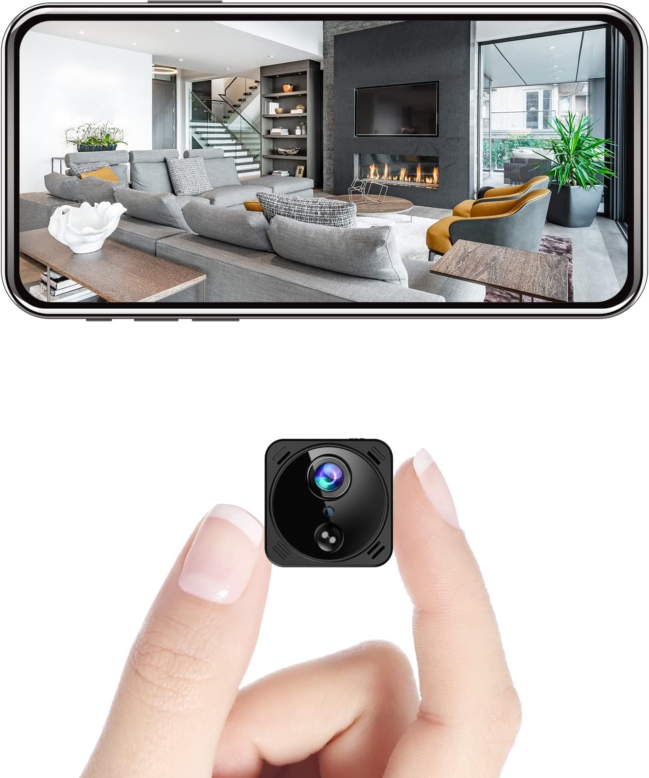 HYCENCY 4K Wireless WiFi Indoor Camera with App Control, Video Audio ...