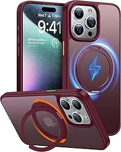 Amazon.com: TORRAS 360 Rotatable Ring for iPhone 15 Pro Case 6.1", "Compatible with MagSafe ...