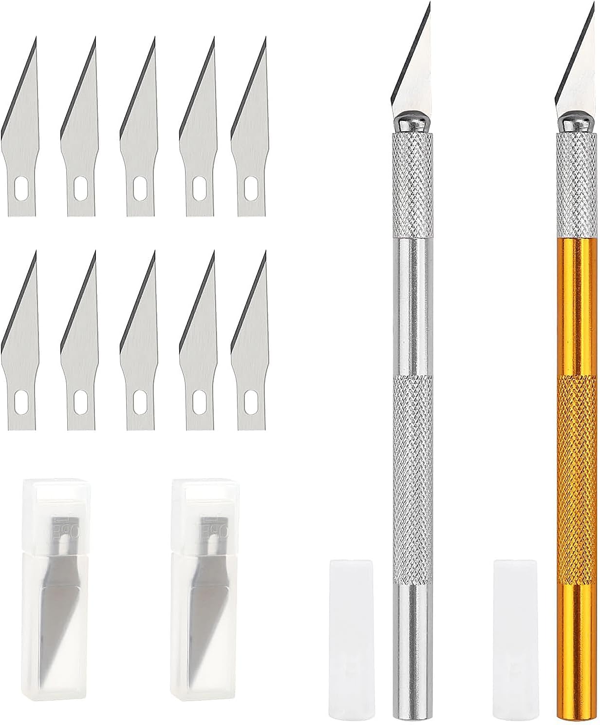 Craft Knife Exacto Knife,2 Handles + 10 Spare Replacement Craft Knife ...
