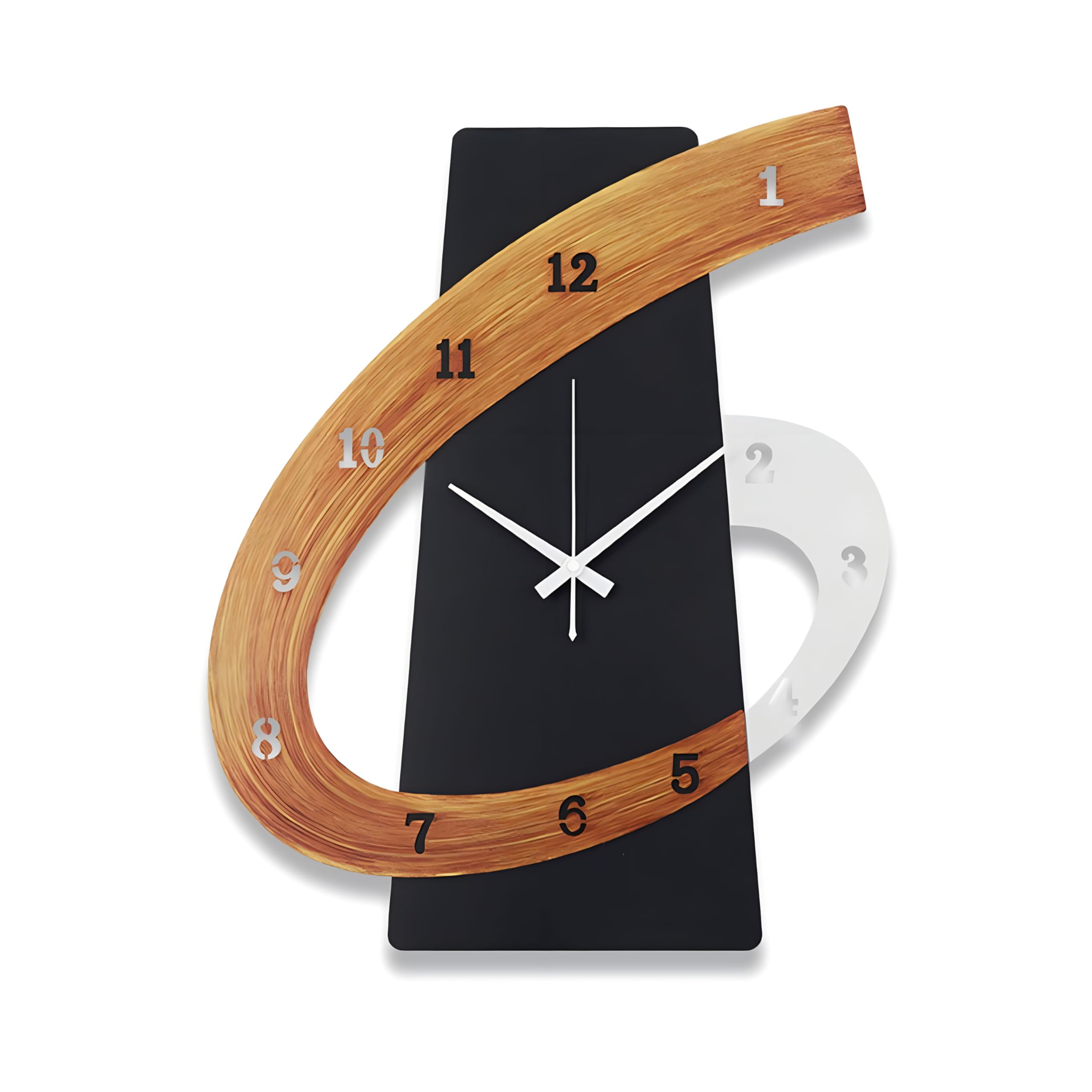 Amazon.com: Large Modern Decorative Wall Clock,Contemporary Metal ...