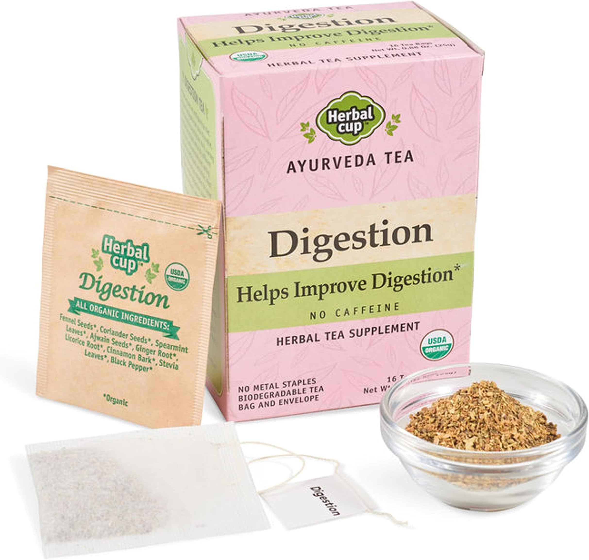 Amazon.com : Herbal Cup Ayurveda Balanced Tea, Organic Health & Body ...