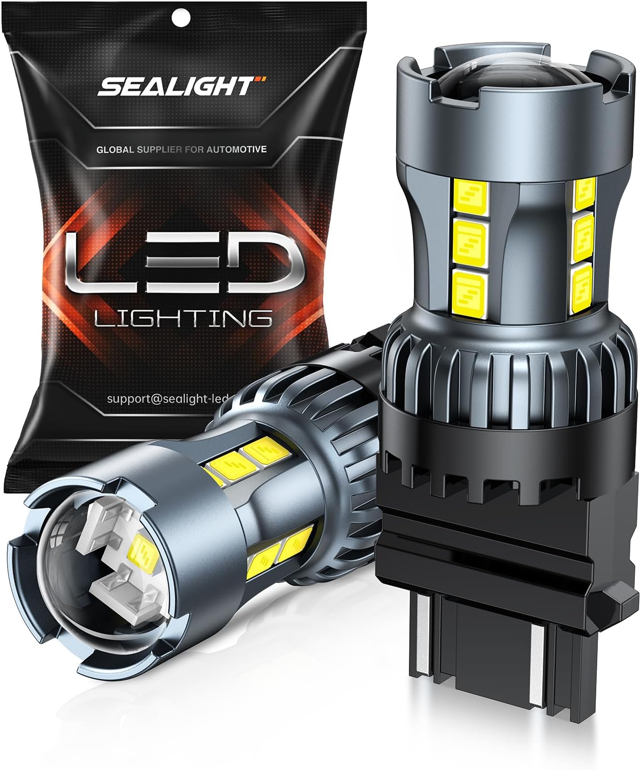 Amazon.com: BEAMTECH 3157 3156 LED Bulbs Reverse Lights, 6500K White ...